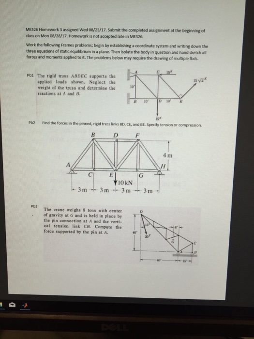 Solved Work the following Frames problems: begin by | Chegg.com