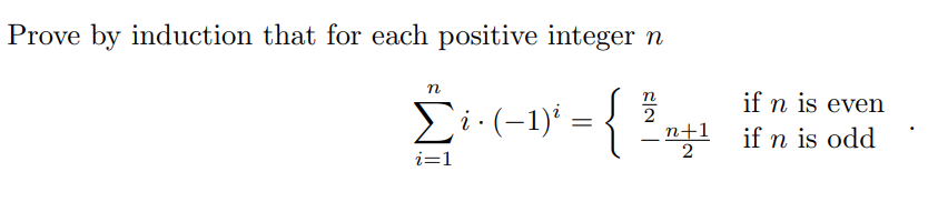 Solved Prove by induction that for each positive integer n п | Chegg.com