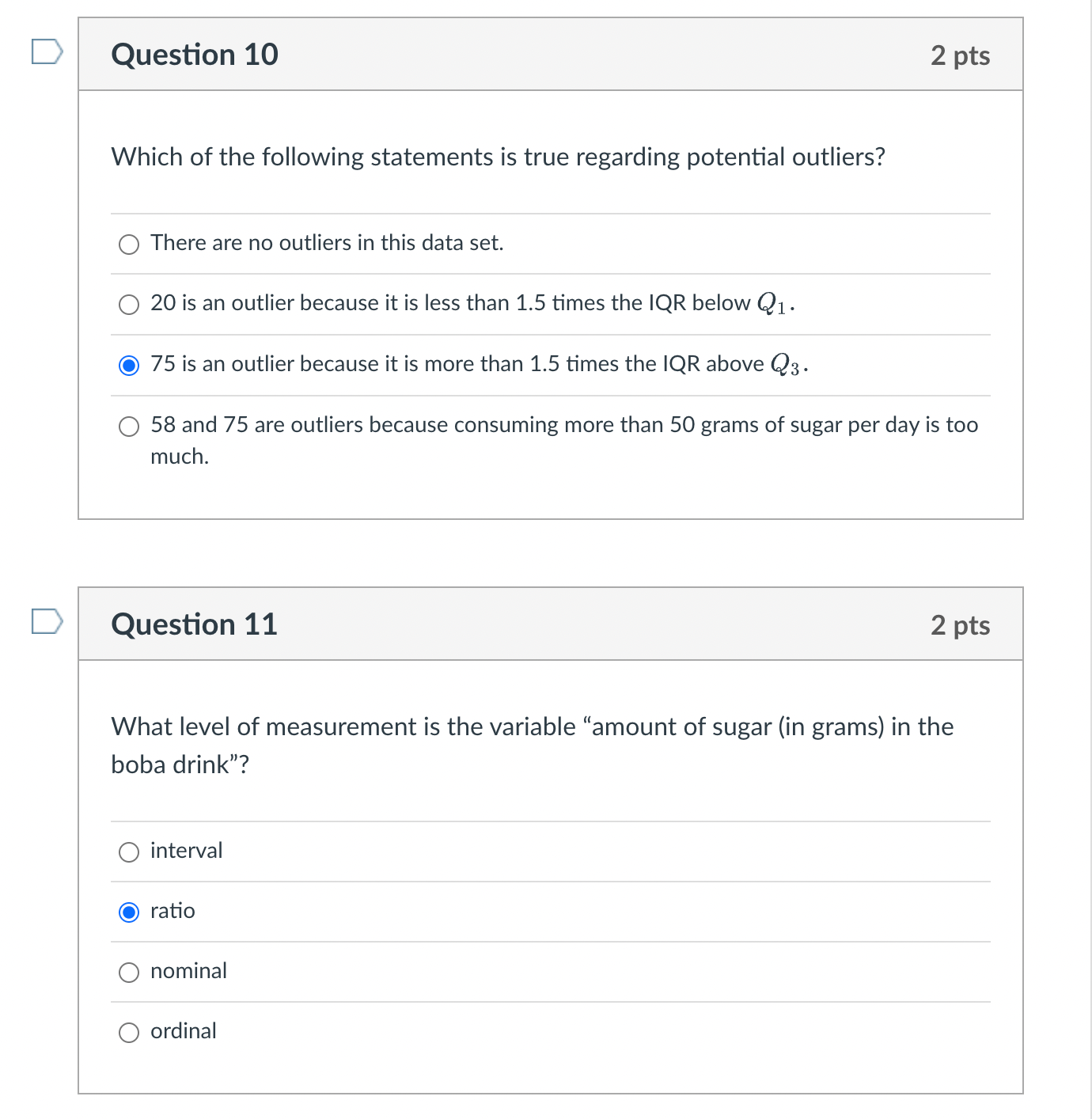 Solved Question 12 2 pts What is the 78th percentile of | Chegg.com