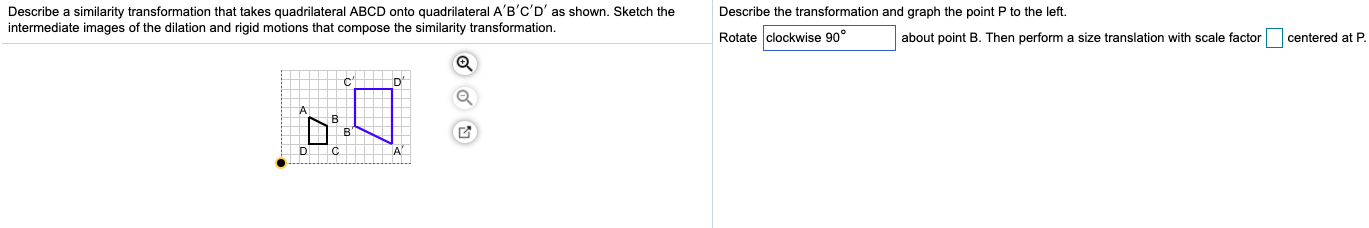 Describe a similarity transformation that takes | Chegg.com