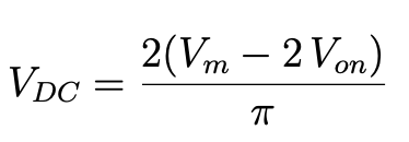 Solved Check the equations: 1. Peak-to-peak voltage at | Chegg.com
