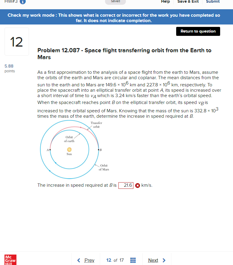 Solved HW#3 i Saved Help Save & Exit Submit Check my work | Chegg.com