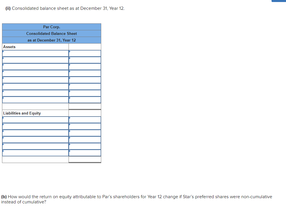Financial statements of Par Corp. and its subsidiary | Chegg.com