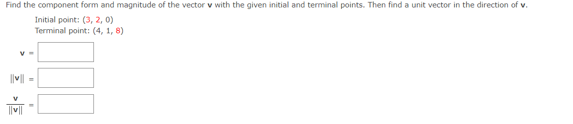 Solved Find the component form and magnitude of the vector v | Chegg.com