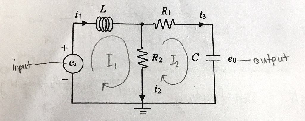 Solved Obtain the system model for the circuit shown below, | Chegg.com