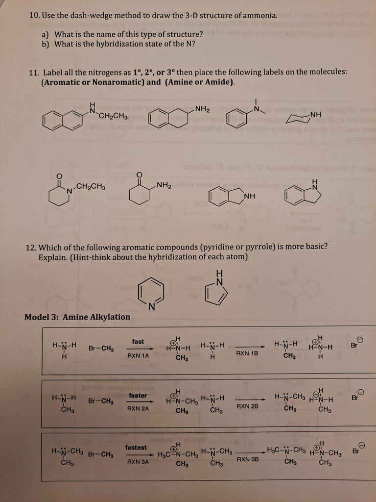 Solved 10. Use the dash-wedge method to draw the 3-D | Chegg.com