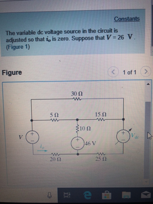 Solved Find the voltage Vdc Vdc= | Chegg.com