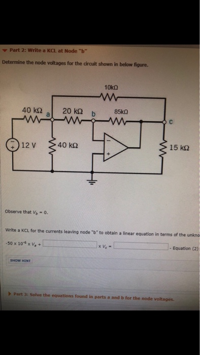 Solved Problem 6.4-6 (Multistep) y Part 1: Write a KCL at | Chegg.com