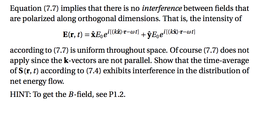Solved Equation (7.7) implies that there is no interference | Chegg.com