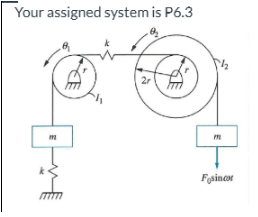 Your assigned system is P6.3 ﻿Can you build this | Chegg.com