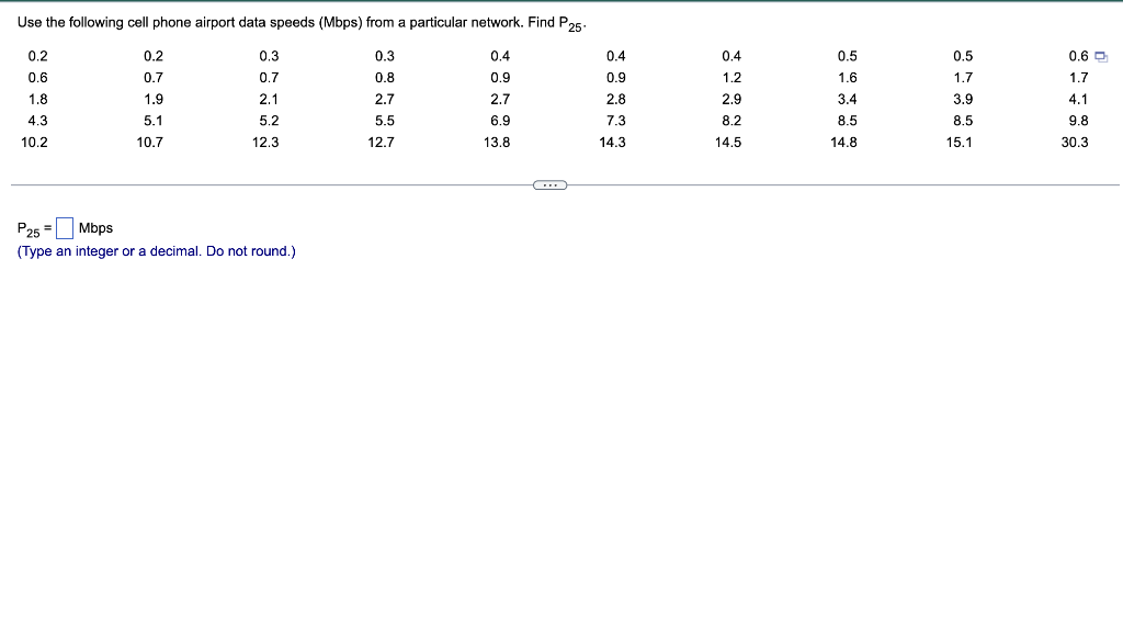 Solved Use the given data set to complete parts (a) through | Chegg.com