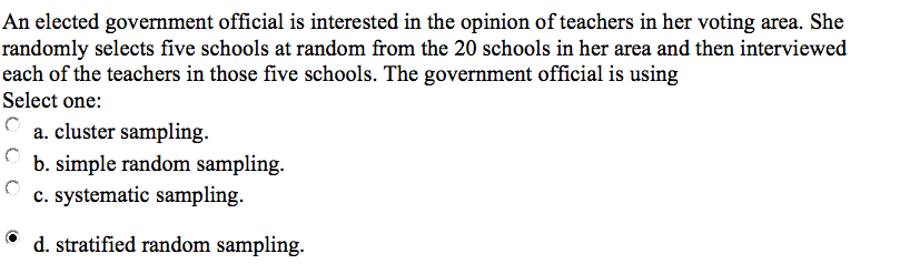 Solved An elected government official is interested in the | Chegg.com