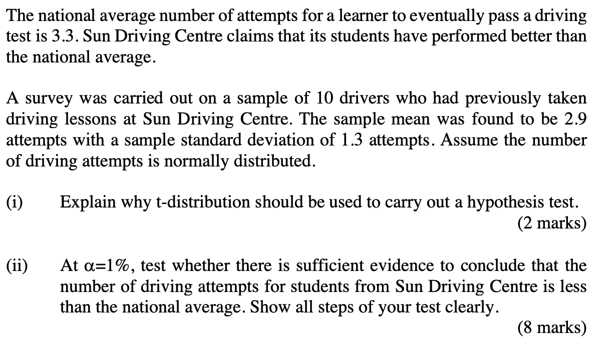 Solved The national average number of attempts for a learner | Chegg.com