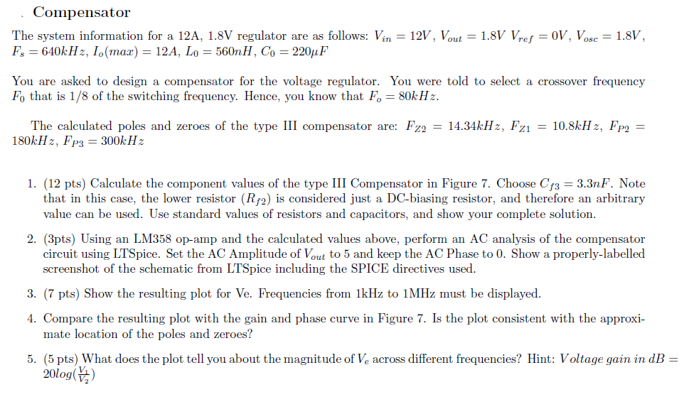 Solved Comparator Vs+ Vin Ve Vref + = 1. Construct the | Chegg.com