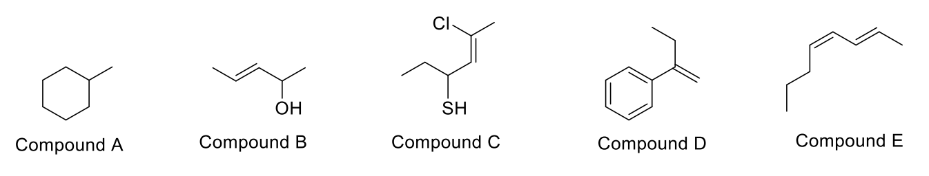 Solved Consider the following compounds. Which ones contain | Chegg.com