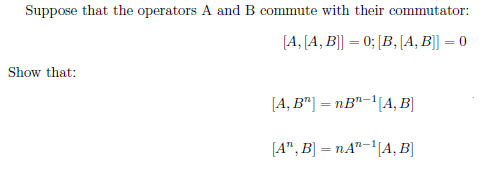 Solved Suppose that the operators A and B commute with their | Chegg.com