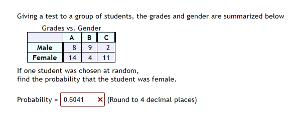Solved Giving a test to a group of students, the grades and | Chegg.com