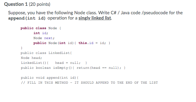 Solved Question 3 (10 points) suppose, you have the | Chegg.com