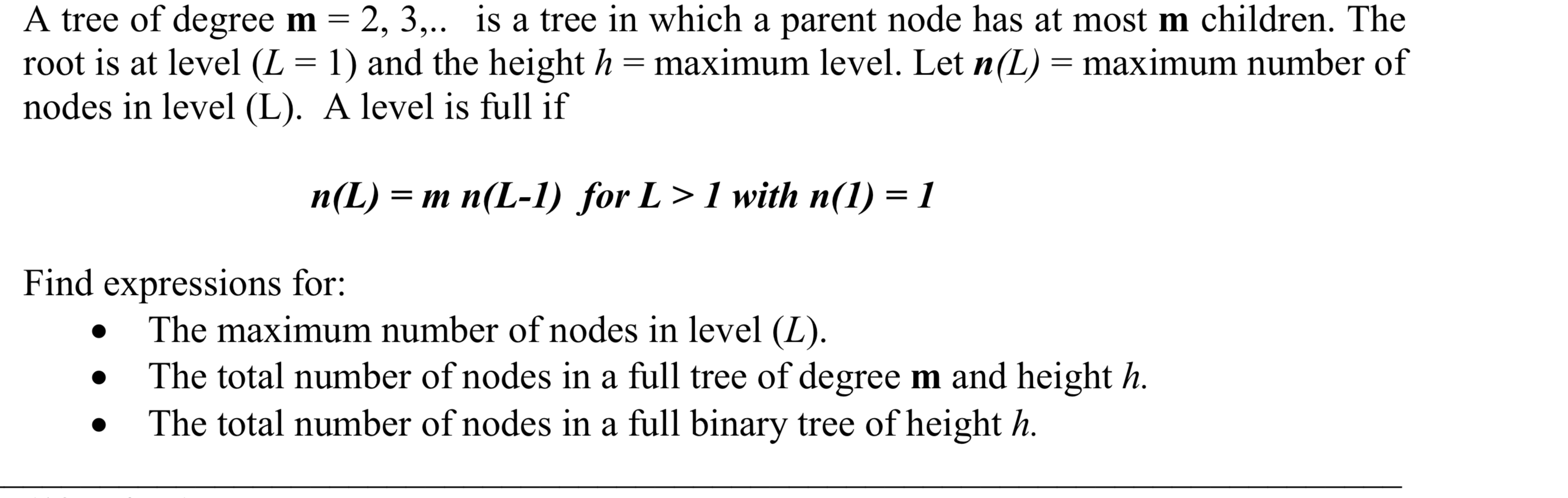 Consider the following function : void Doit ( item | Chegg.com