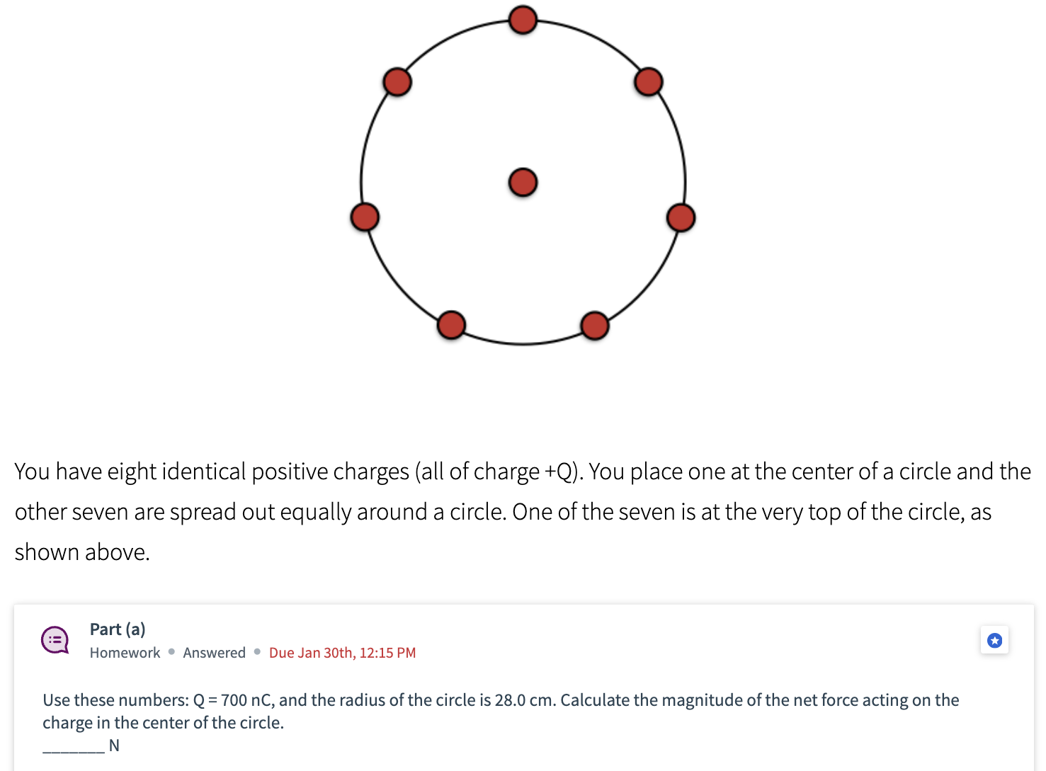 Solved You have eight identical positive charges (all of | Chegg.com