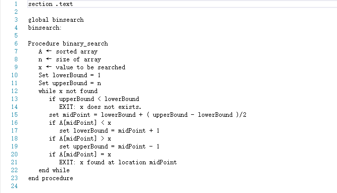 Solved section . text شات ليا global binsearch binsearch: 2 | Chegg.com