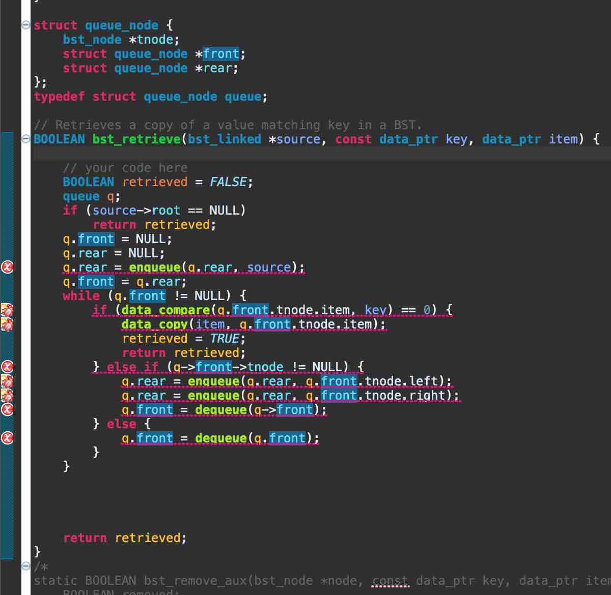 Solved Implement a function that retrieves a copy of a value | Chegg.com