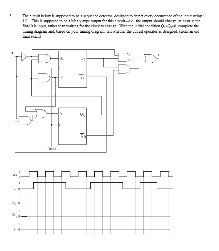 Solved The circuit below is supposed to be a sequence | Chegg.com
