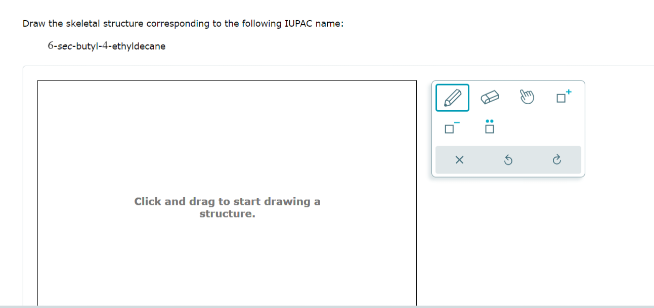 Solved Draw the skeletal structure corresponding to the | Chegg.com