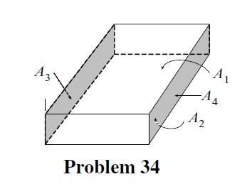 Az А, -AA A2 Problem 34 — = 34. A duct, consisted | Chegg.com