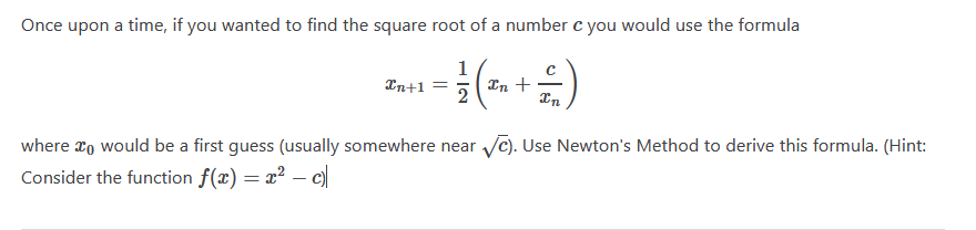 Solved Once upon a time, if you wanted to find the square | Chegg.com