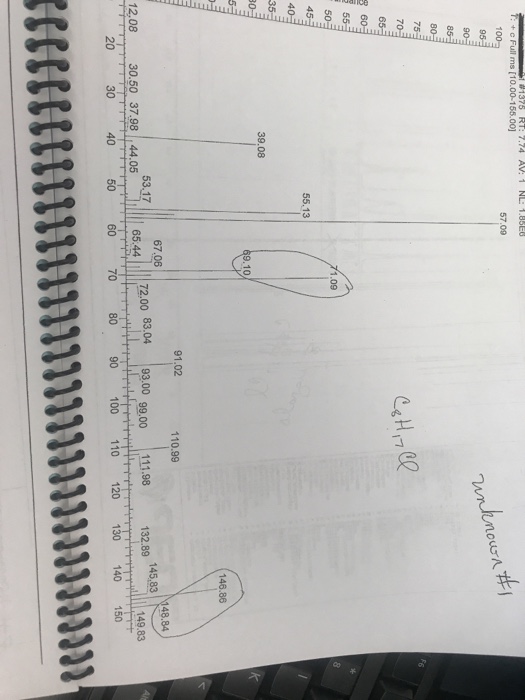 Solved Part A: Compound X has the molecular formula C8H17Cl. | Chegg.com