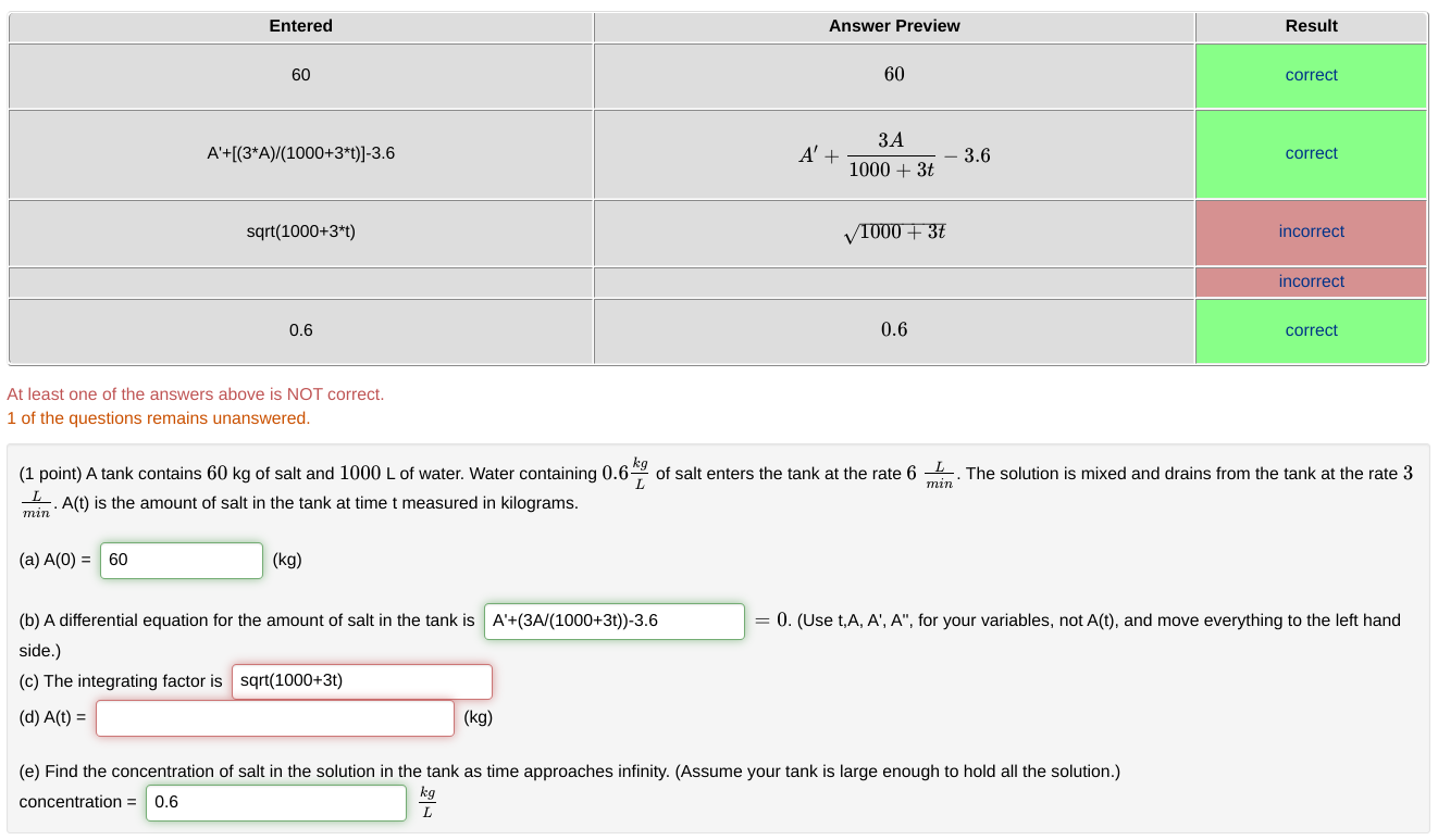 Solved Entered Answer Preview Result 60 60 correct | Chegg.com