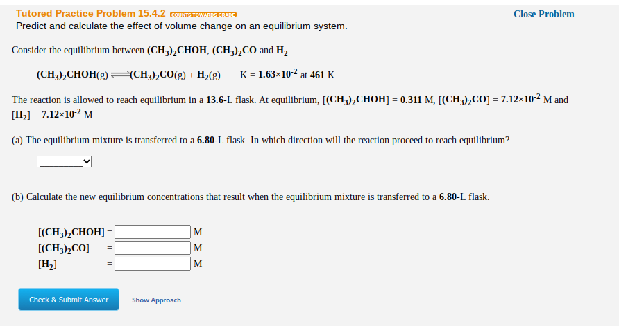 Solved Close Problem Tutored Practice Problem 15.4.1 COUMIS | Chegg.com