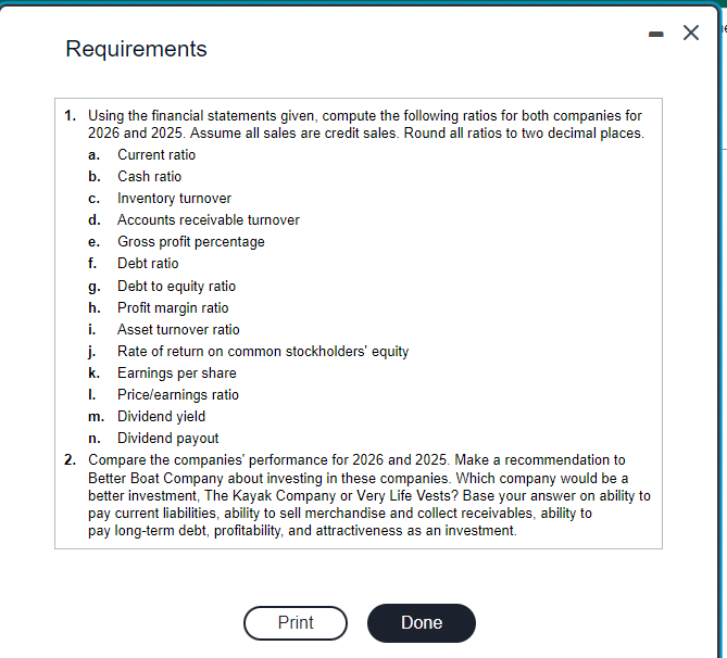 Solved Requirements 1. Using the financial statements given, | Chegg.com Solved Requirements 1. Using the financial statements given, | Chegg.com