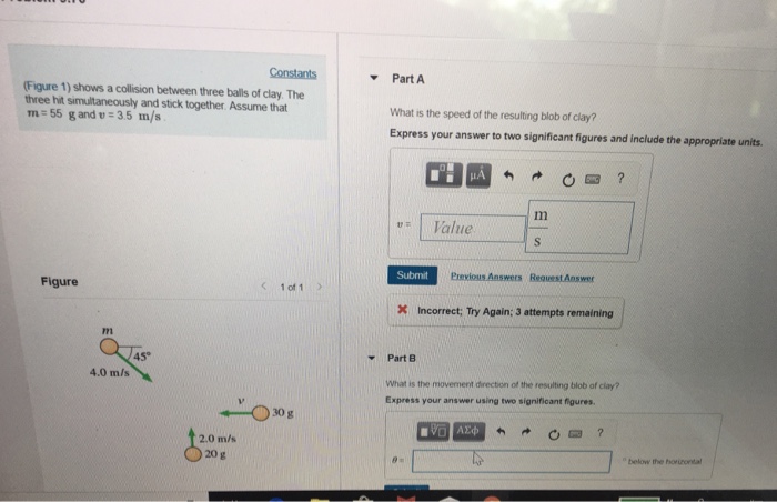 Solved Constants Part A Figure 1) shows a collision between | Chegg.com