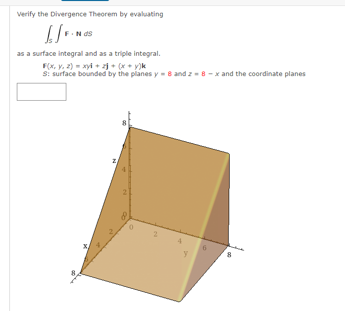 Solved Verify the Divergence Theorem by evaluating ∫S∫F⋅NdS | Chegg.com