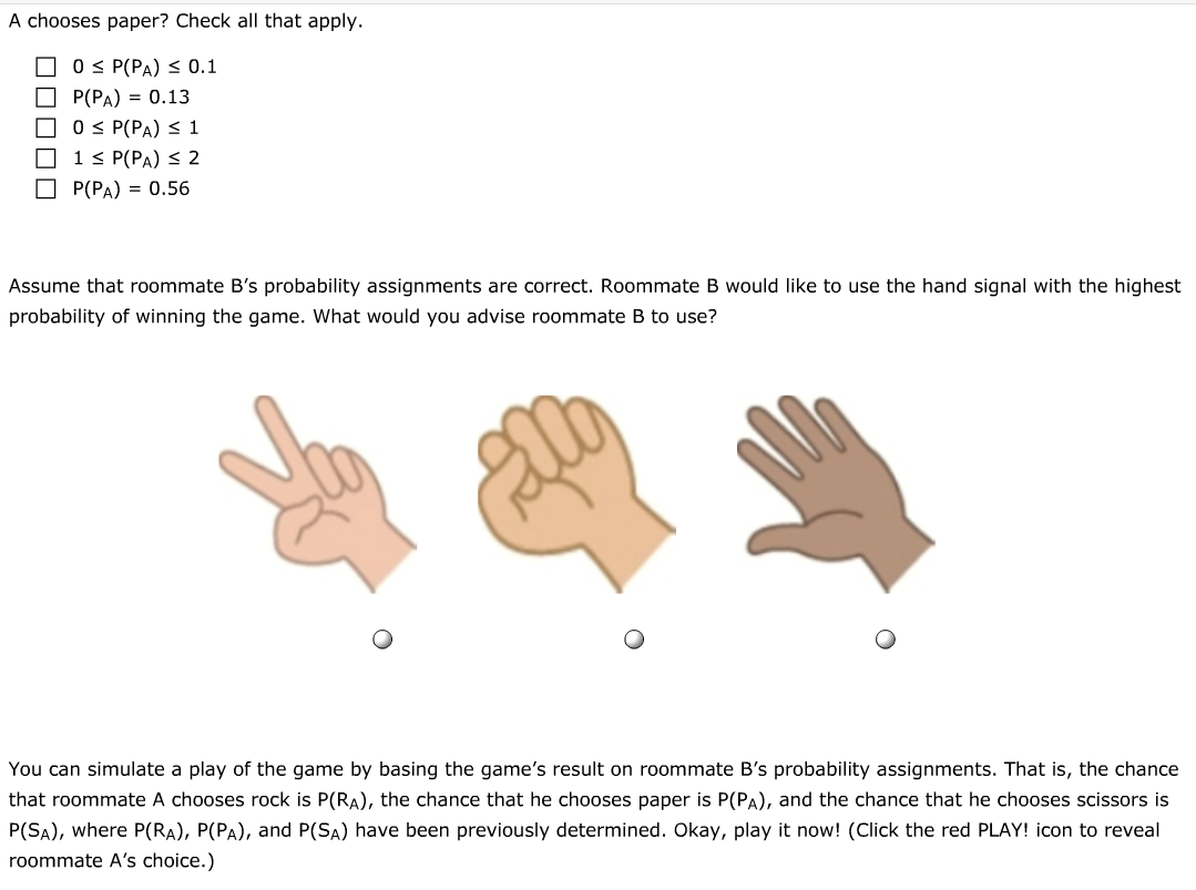 Solved 3. Rock-paper-scissors #2 Aa Aa E Scissors beats | Chegg.com