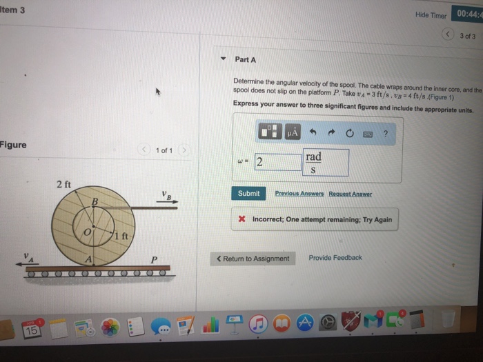 Solved Hide Timer 00:44:4 Item 3 3 of 3 Part A Determine the | Chegg.com