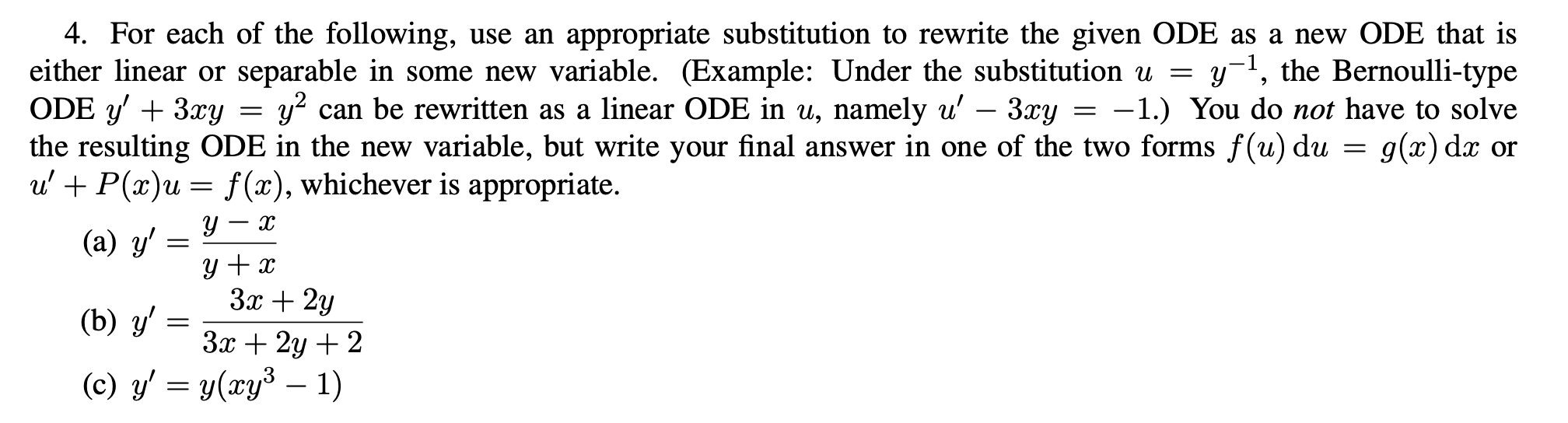 Solved For each of the following, use an appropriate | Chegg.com