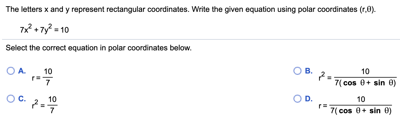 Solved The letters x and y represent rectangular | Chegg.com