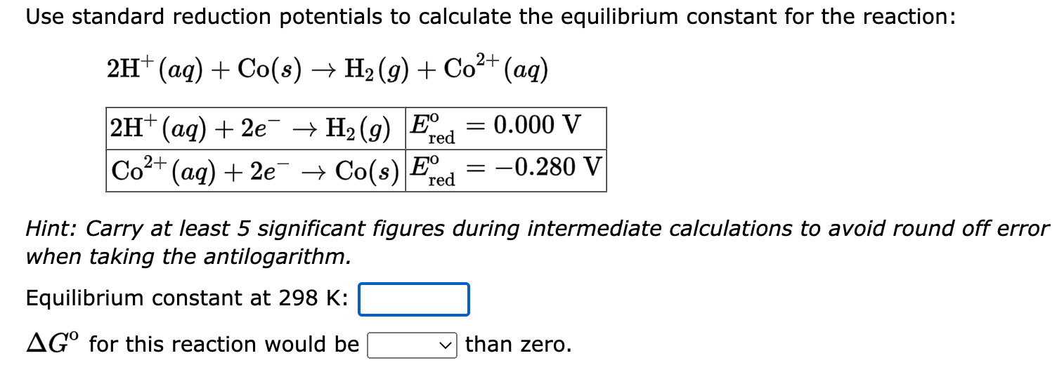 Solved 2Ag+(aq)+Pb(s)→2Ag(s)+Pb2+(aq) Hint: Carry at least 5 | Chegg.com