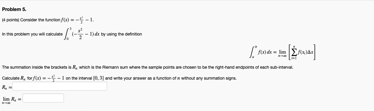Solved Problem 5. (4 points) Consider the function f(x) = - | Chegg.com
