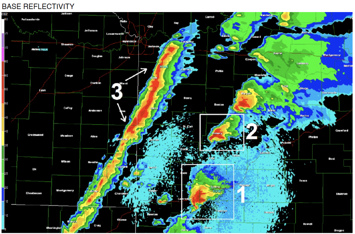 Solved Use the base reflectivity image to describe what you | Chegg.com