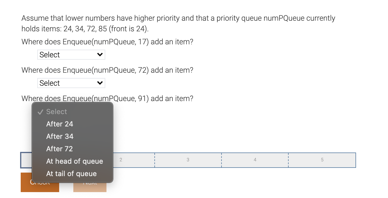 Solved Assume that lower numbers have higher priority and | Chegg.com
