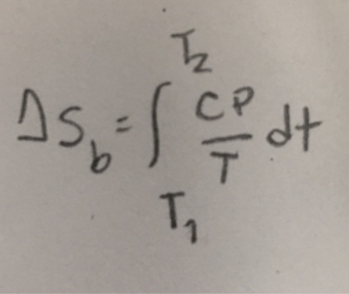 Solved What's the answer of this integration? Delta_S_b = | Chegg.com