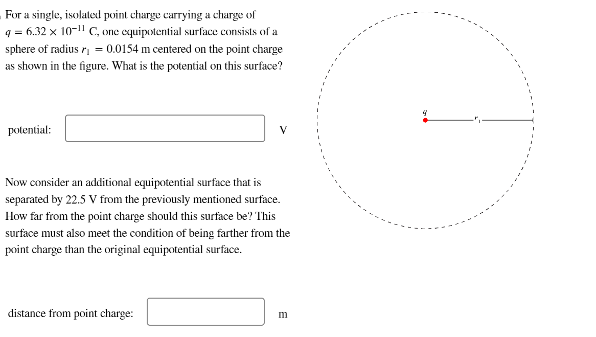Solved For a single, isolated point charge carrying a charge | Chegg.com