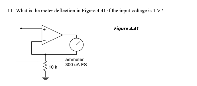 Solved 11. What is the meter deflection in Figure 4.41 if | Chegg.com