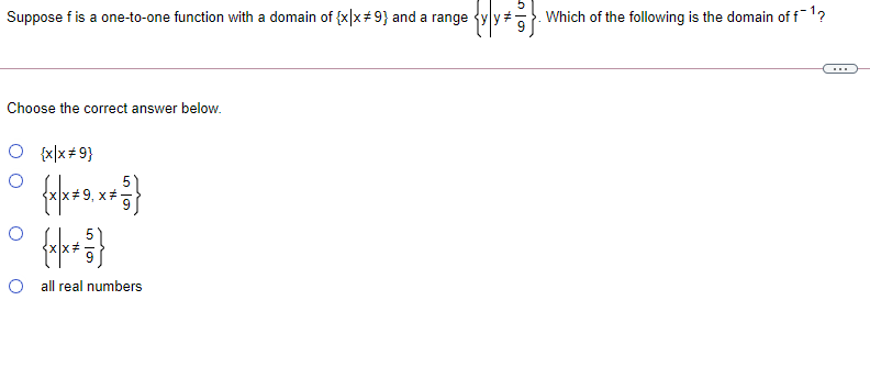Solved The graph of a one-to-one function is shown to the | Chegg.com