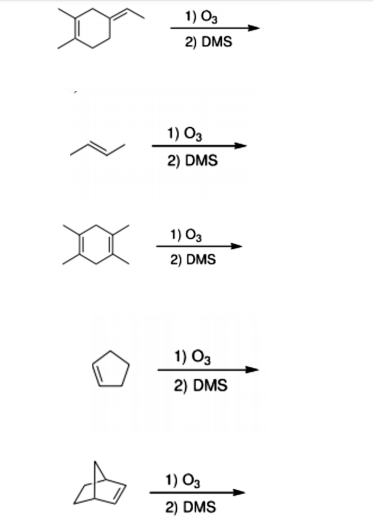 Solved Predict the products when each alkene is treated with | Chegg.com