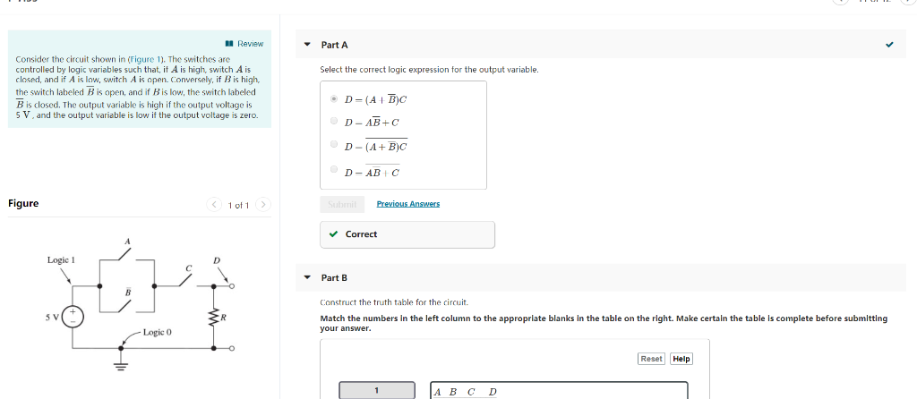 Solved -Part A Review Consider the circuit shown in (Figure | Chegg.com